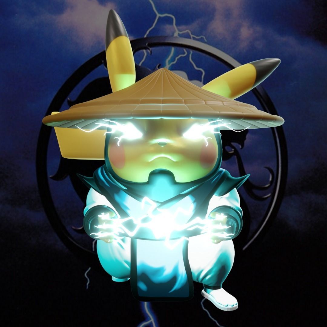 Pikachu cosplaying as Raiden 3D model 3D printable | CGTrader