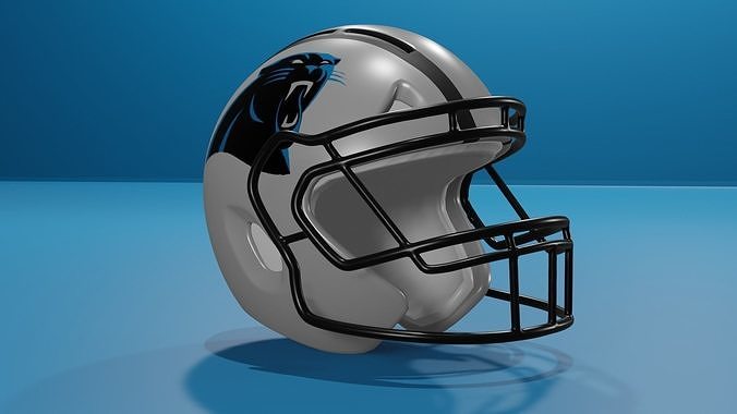 Carolina Panthers Football Helmet 3D model | CGTrader