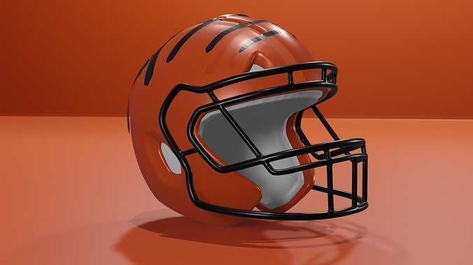 Cincinnati Bengals Football Helmet 3D model | CGTrader