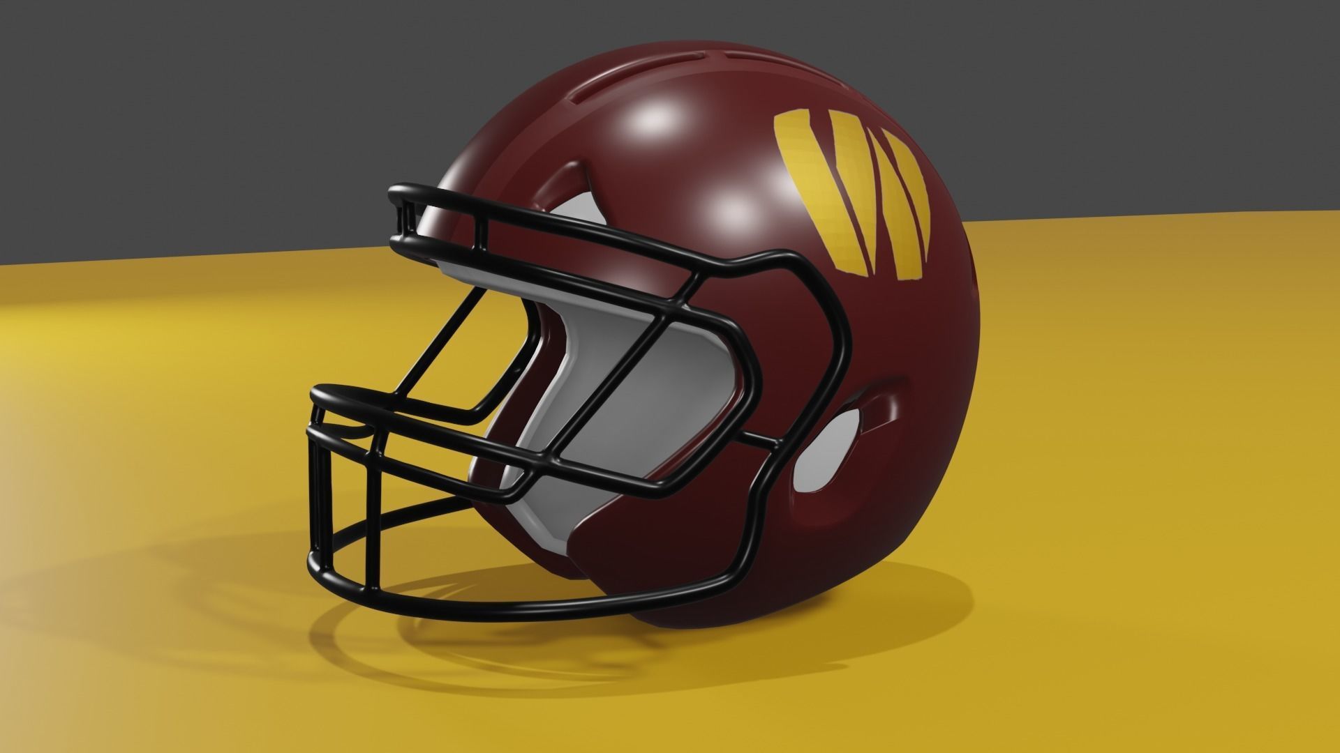 Washington Commanders Football Helmet 3D model | CGTrader