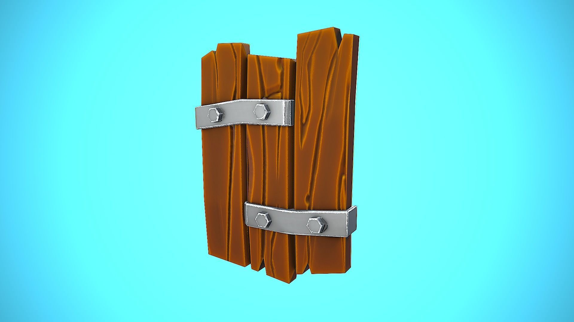 3D model SHIELD 01 - WOOD CARTOON STYLIZED VR / AR / low-poly | CGTrader