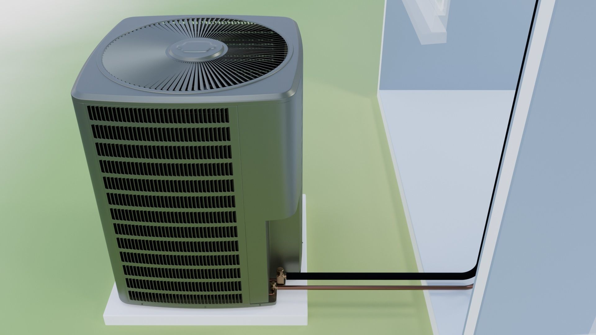 HVAC House Cutaway 3D model | CGTrader