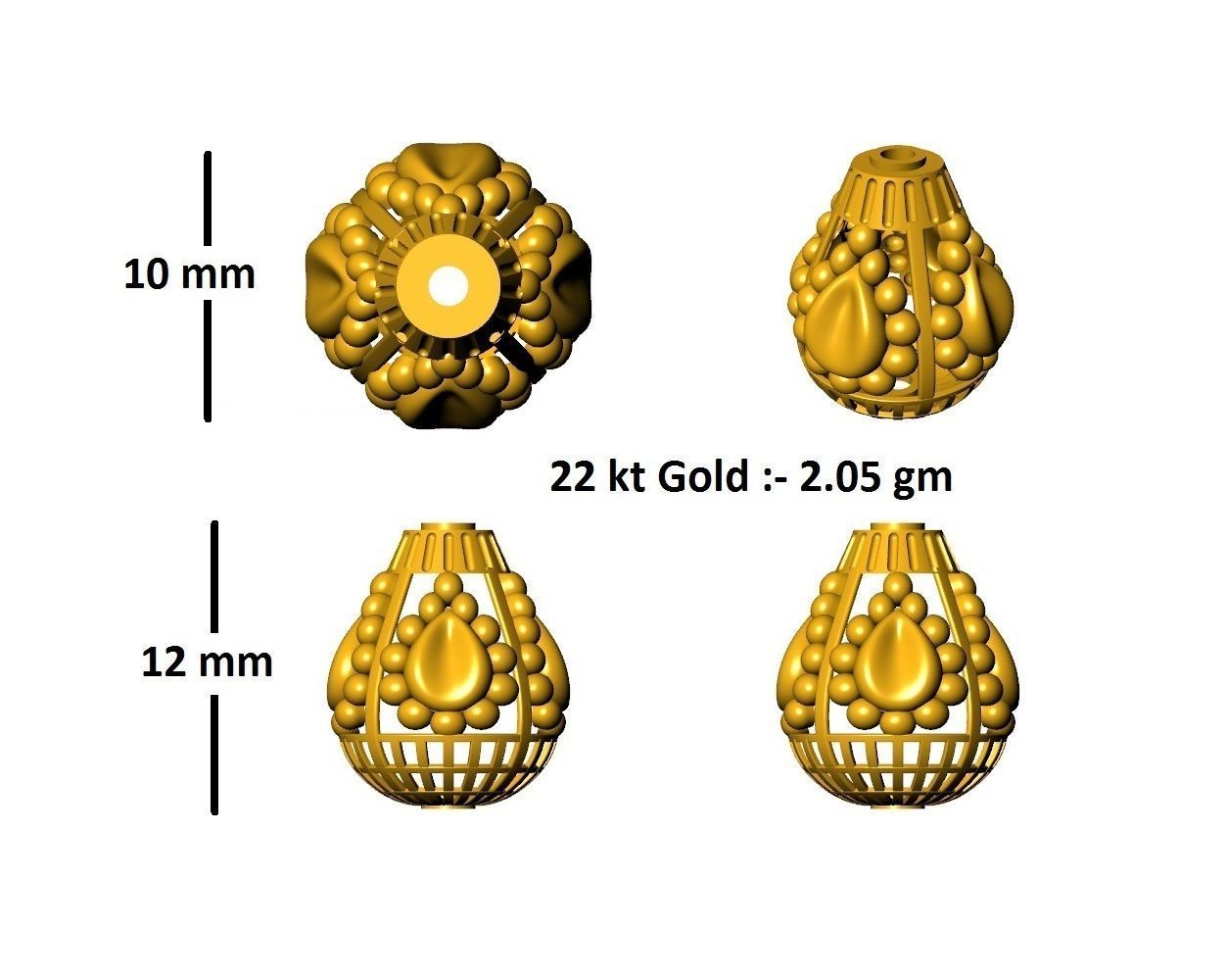 beads bulk 176 file different sizes 3D Model Collection 3D model 3D ...