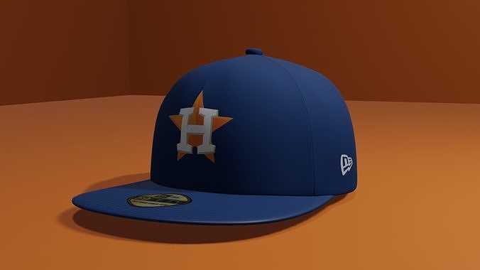 Houston Astros Baseball Hat 3D model | CGTrader