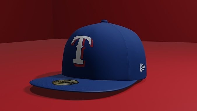 Texas Rangers Baseball Hat 3D model | CGTrader