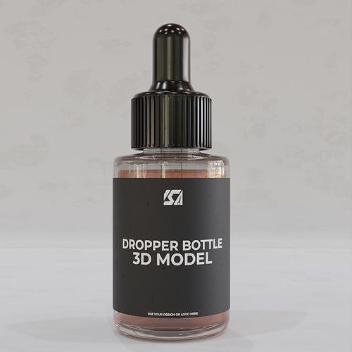 Eyedropper bottle 3D model | CGTrader