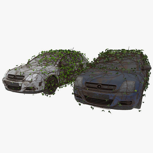 3D model 4K realistic low poly abandoned car VR / AR / low-poly | CGTrader