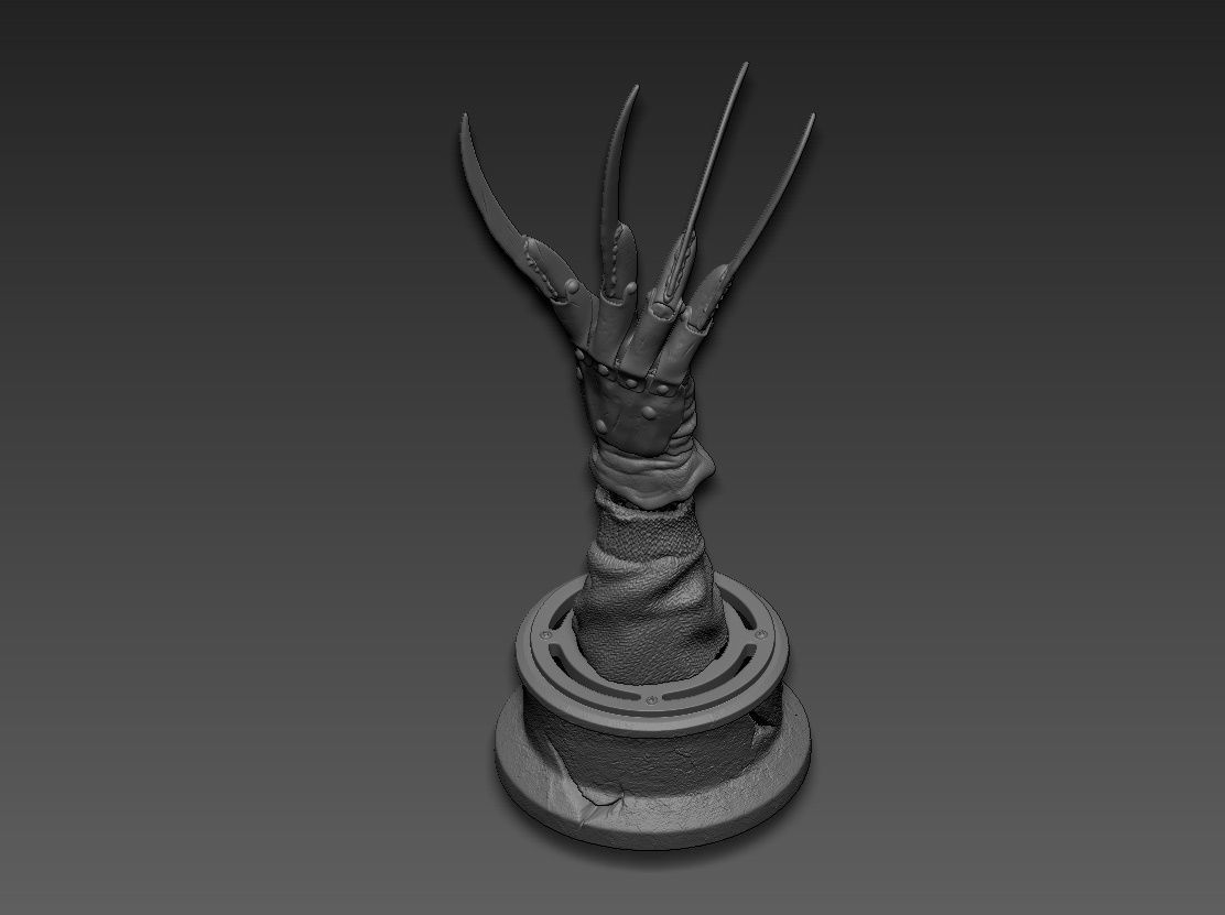 Freddy Krueger hand 3D model 3D printable | CGTrader