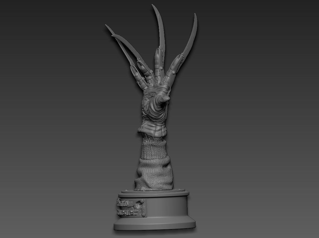 Freddy Krueger hand 3D model 3D printable | CGTrader