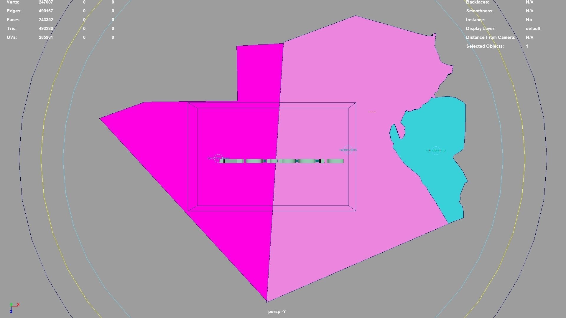 Karbala Iraq map region geography political geographic 3D model rigged ...
