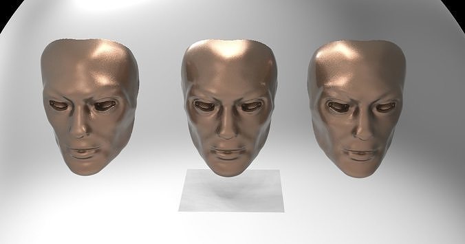 Snow white Mirror wall mask 3D model | CGTrader