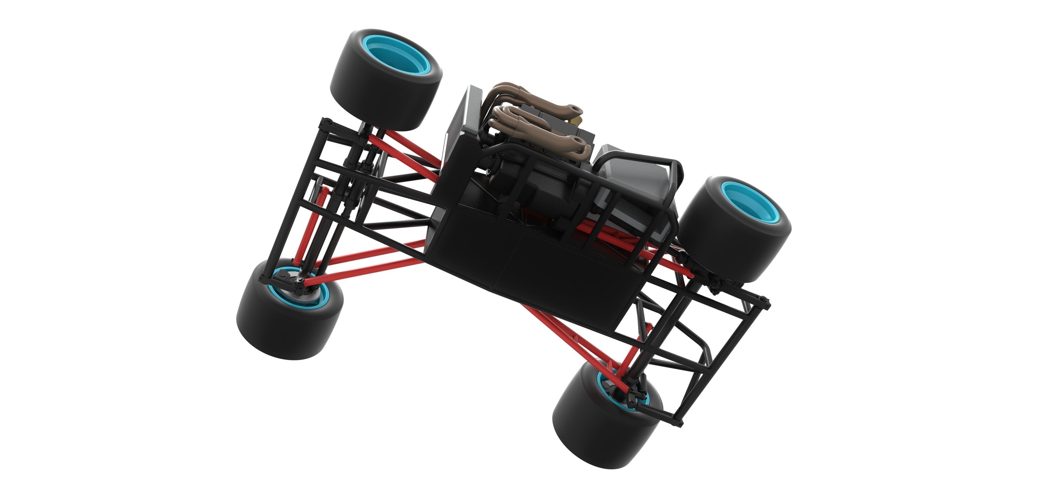 Supermodified front engine race car Base V2 Scale 1 to 25 3D model 3D printable | CGTrader