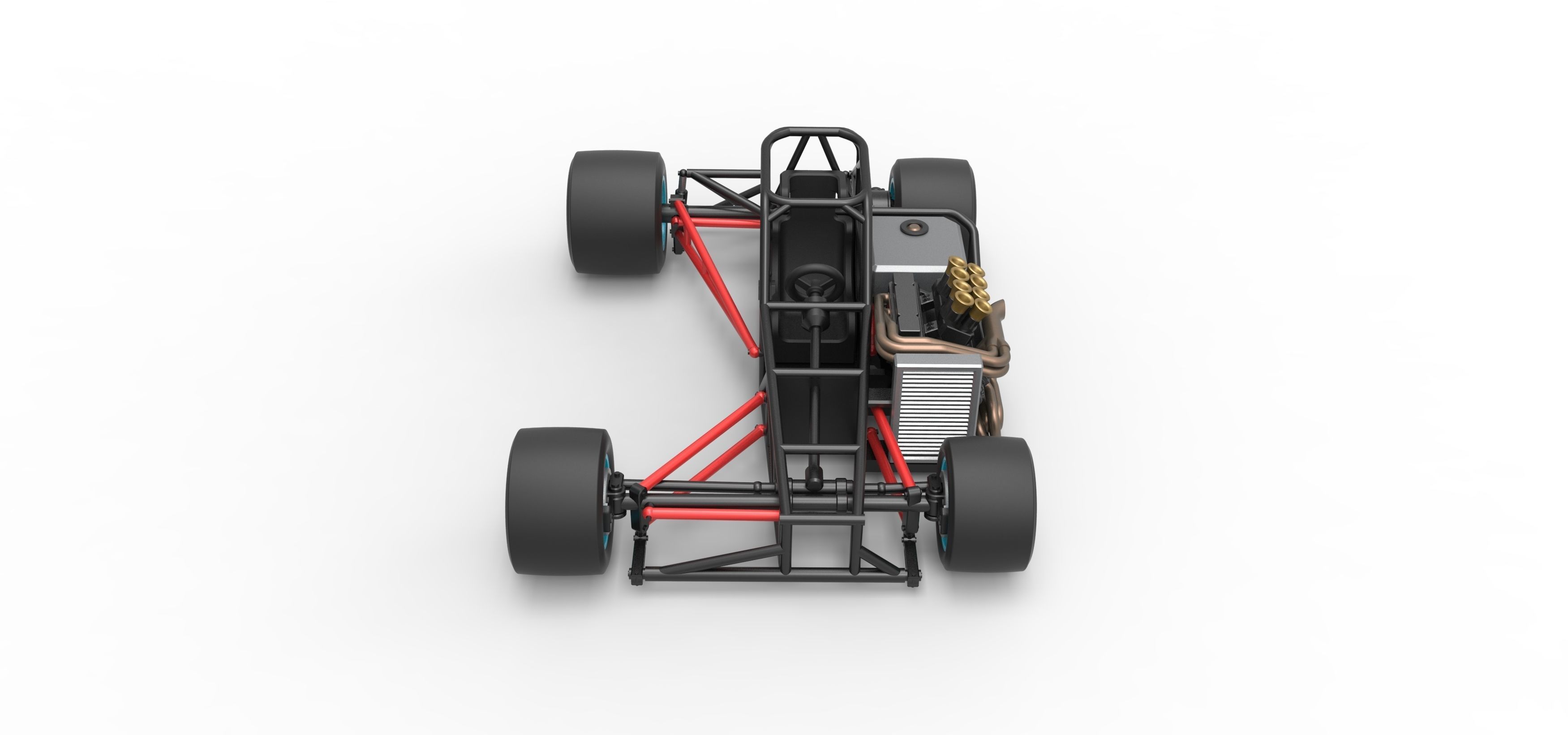 Supermodified front engine race car Base V2 Scale 1 to 25 3D model 3D printable | CGTrader