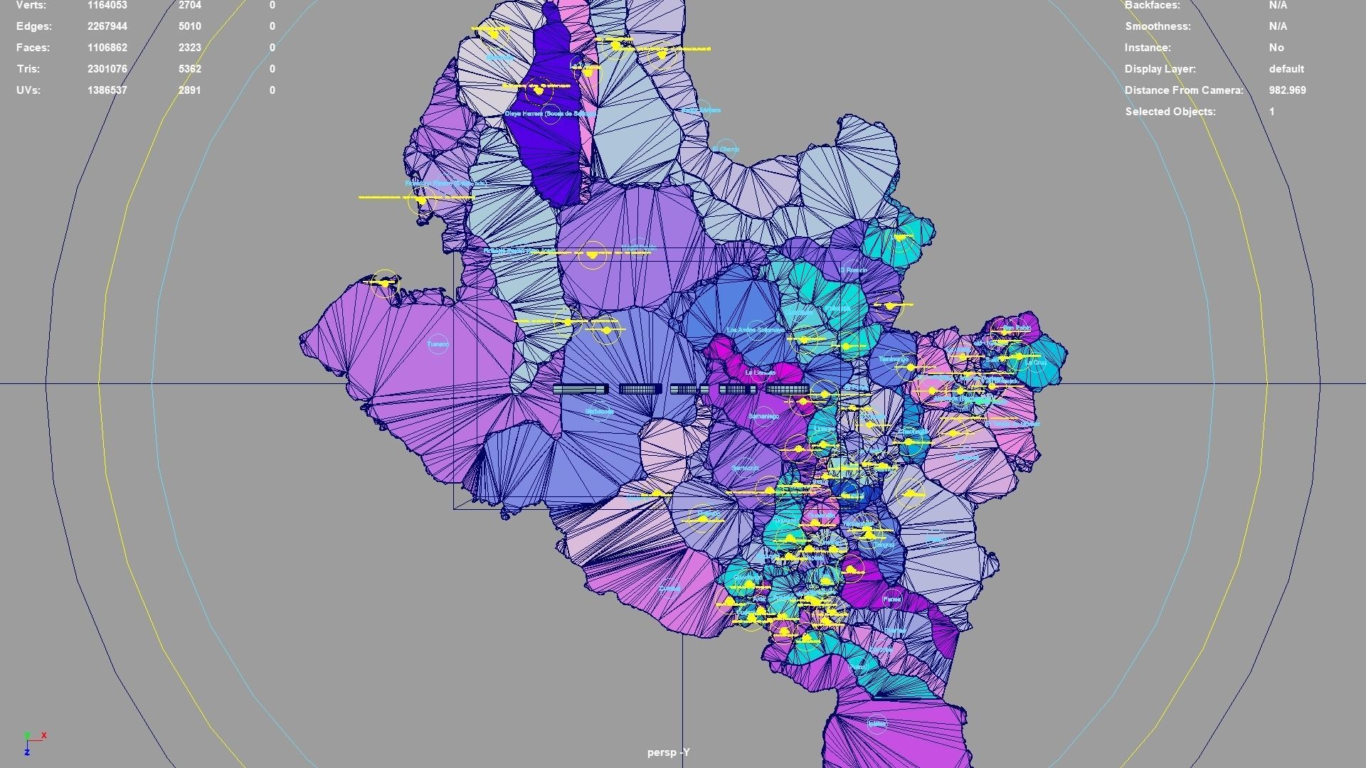 Narino RAP Pacifico Colombia map region geography political 3D model ...
