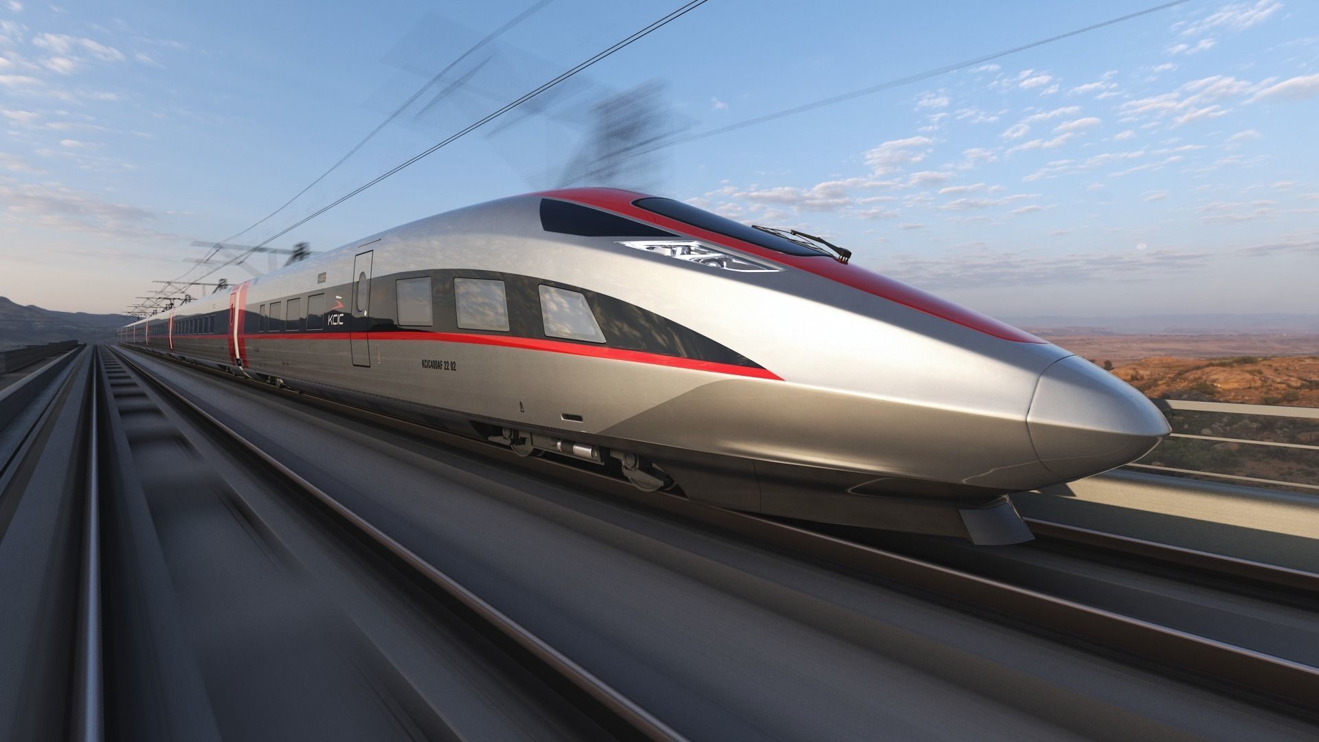 KCIC400AF Jakarta-Bandung High Speed Rail 3D model | CGTrader