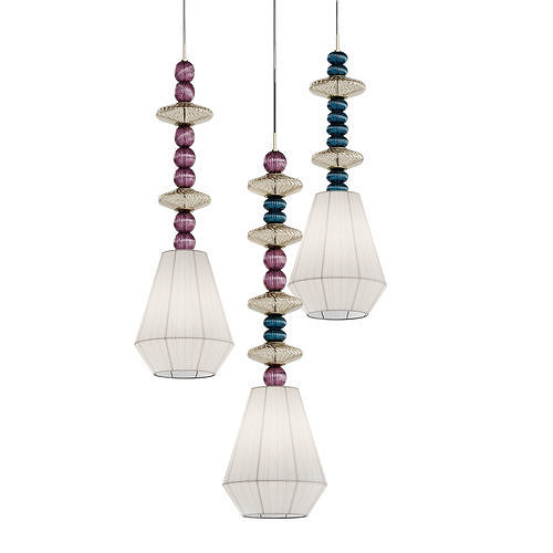 3D model BON BON Glass pendant lamp By Sylcom VR / AR / low-poly | CGTrader