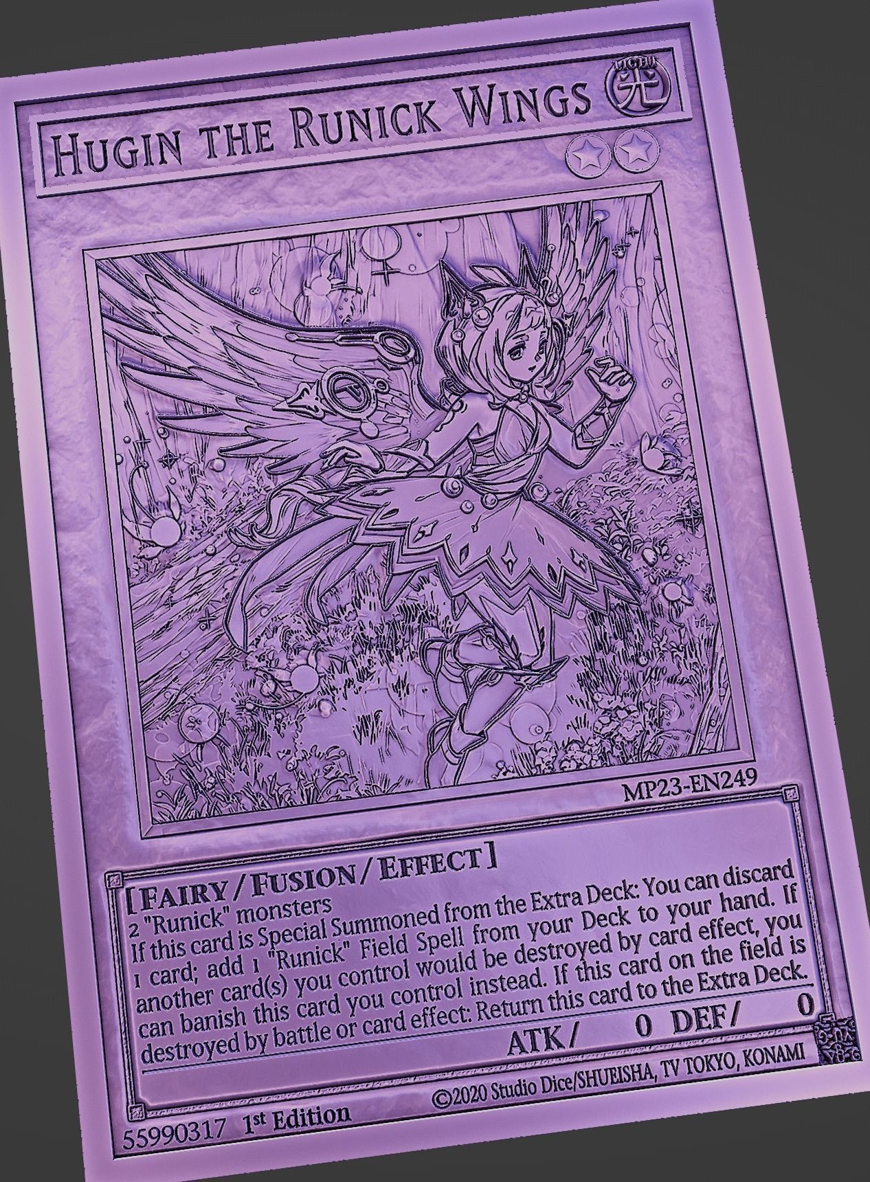 HUGIN THE RUNICK WINGS - YUGIOH 3D model 3D printable | CGTrader