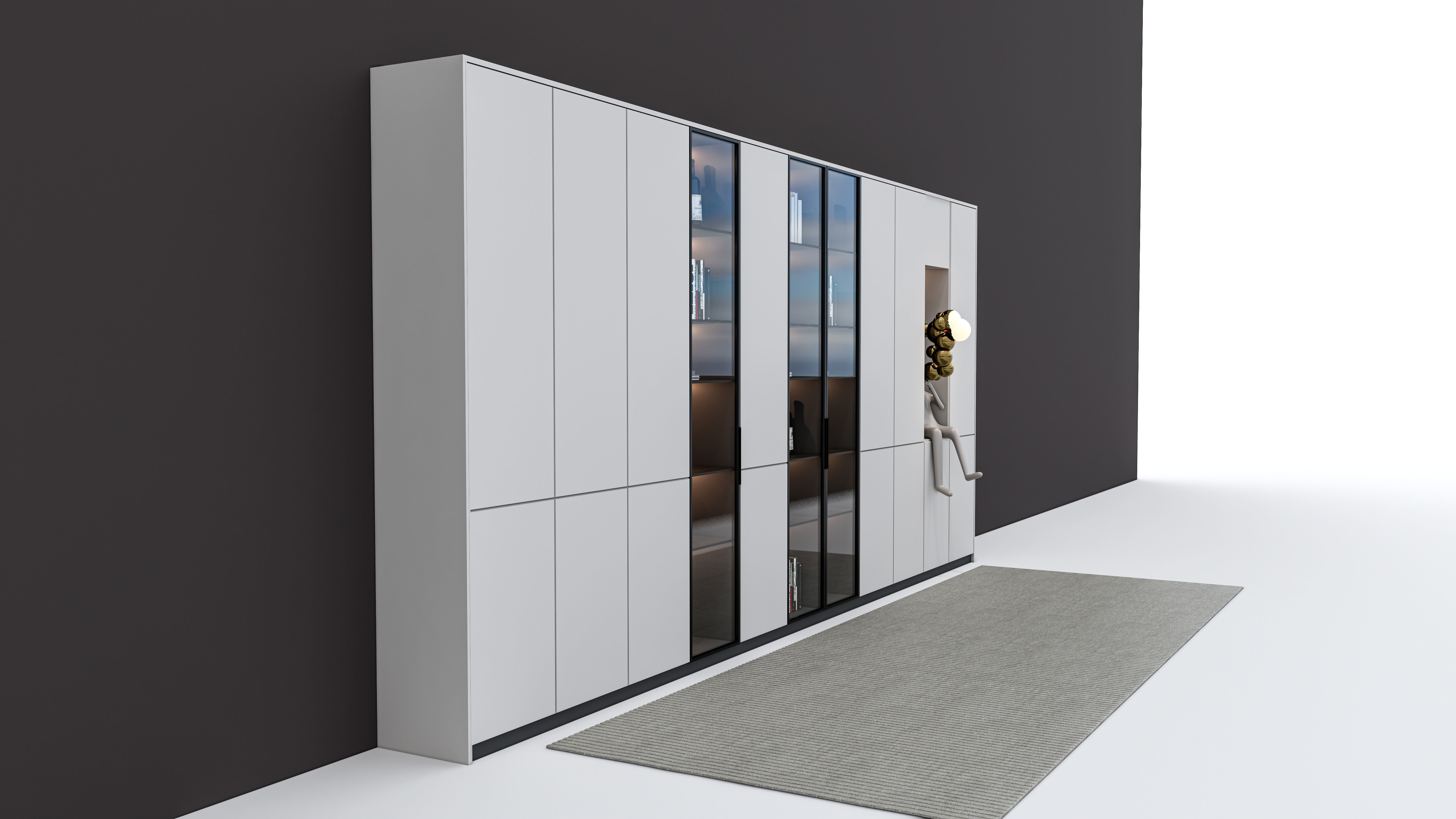 Wine cabinet Rack Cellar 3D model | CGTrader