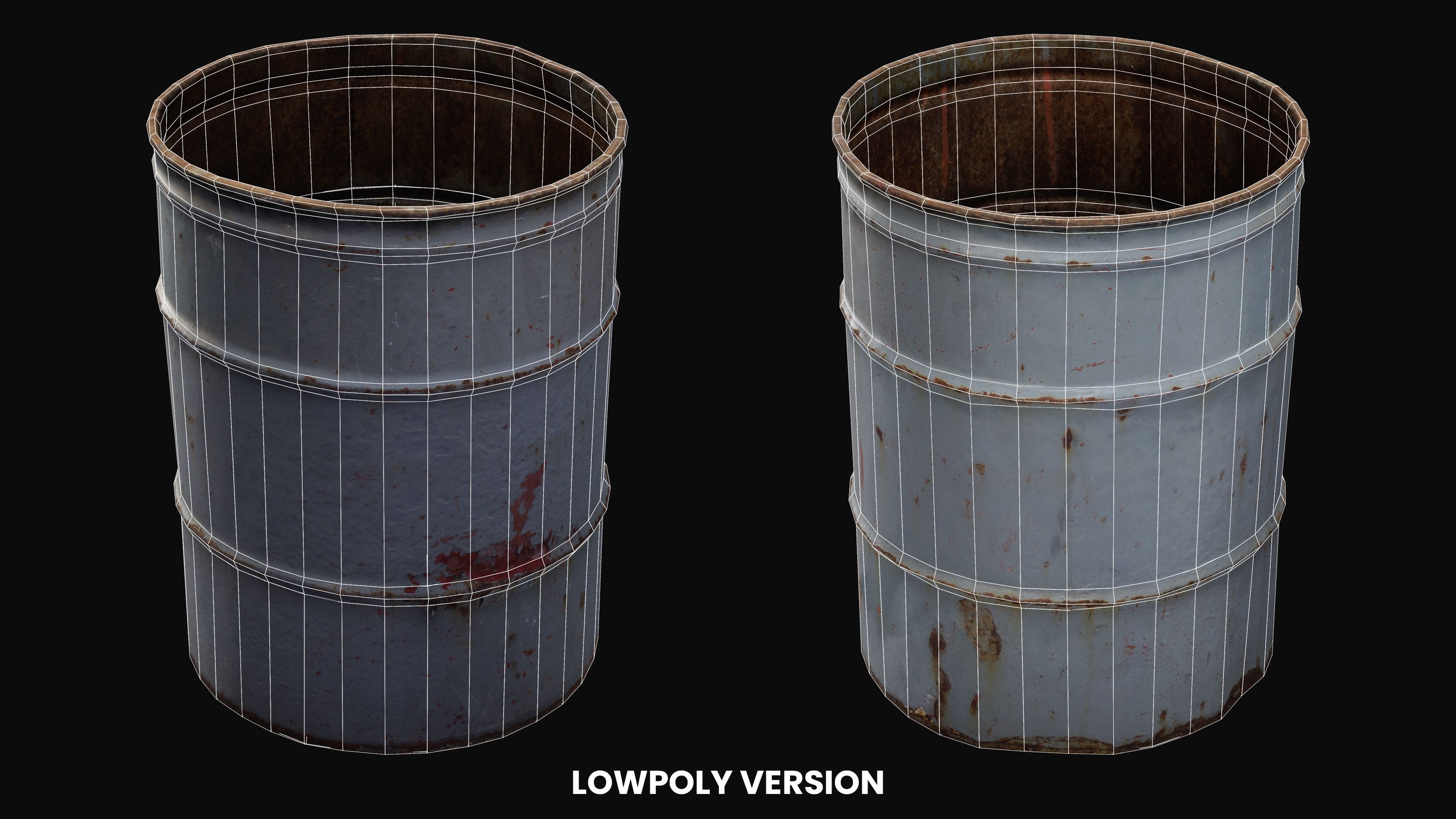 Barrel Rust Metal 01 - HeraScans free 3D model | CGTrader