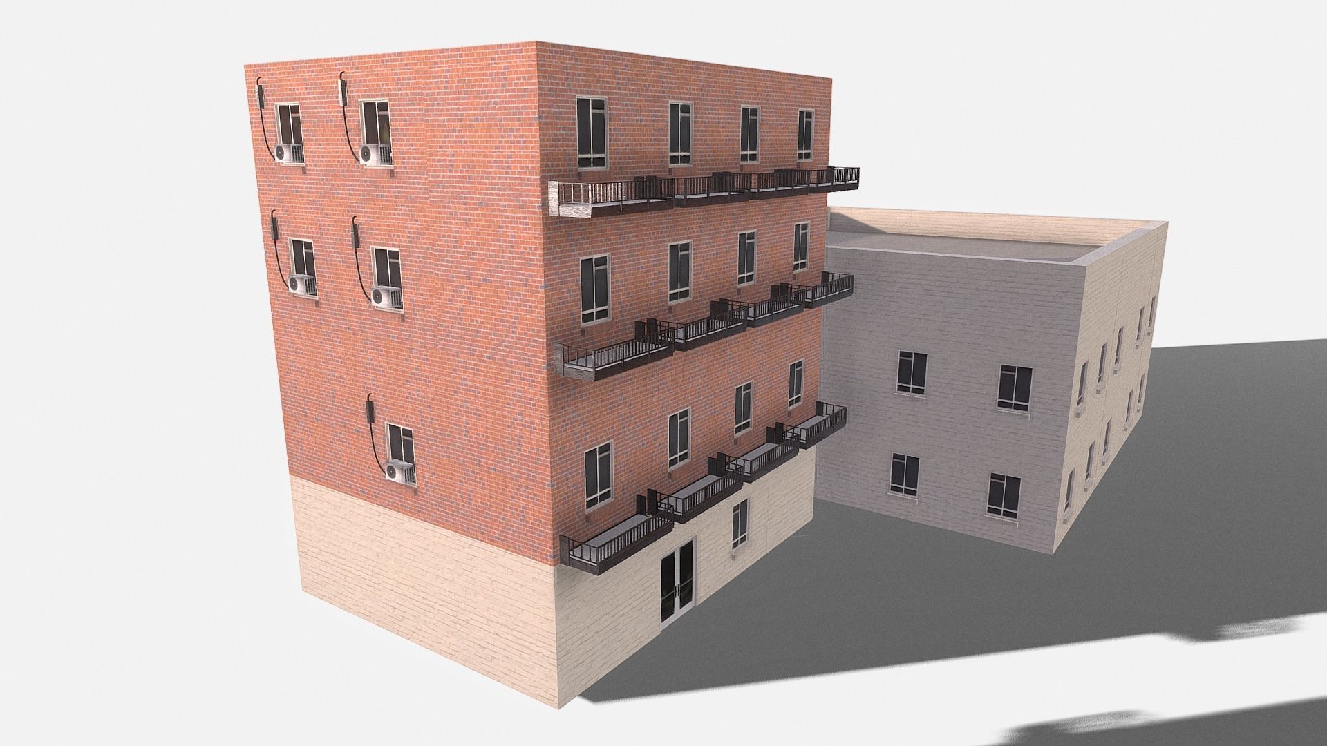 3D model modular kit buildings expansion pack VR / AR / low-poly | CGTrader