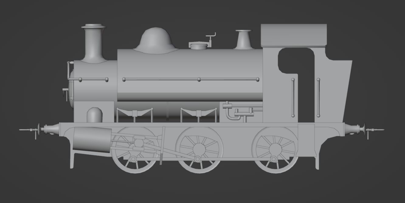 3D model GWR 1361 class steam train VR / AR / low-poly | CGTrader