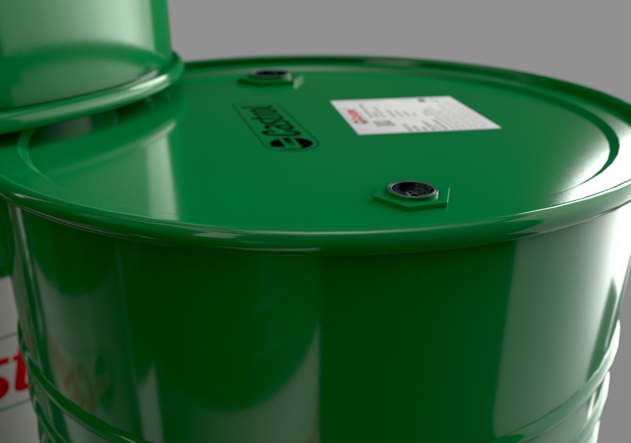 3D model Realistic Castrol Oil Barrel 3D Model VR / AR / low-poly ...