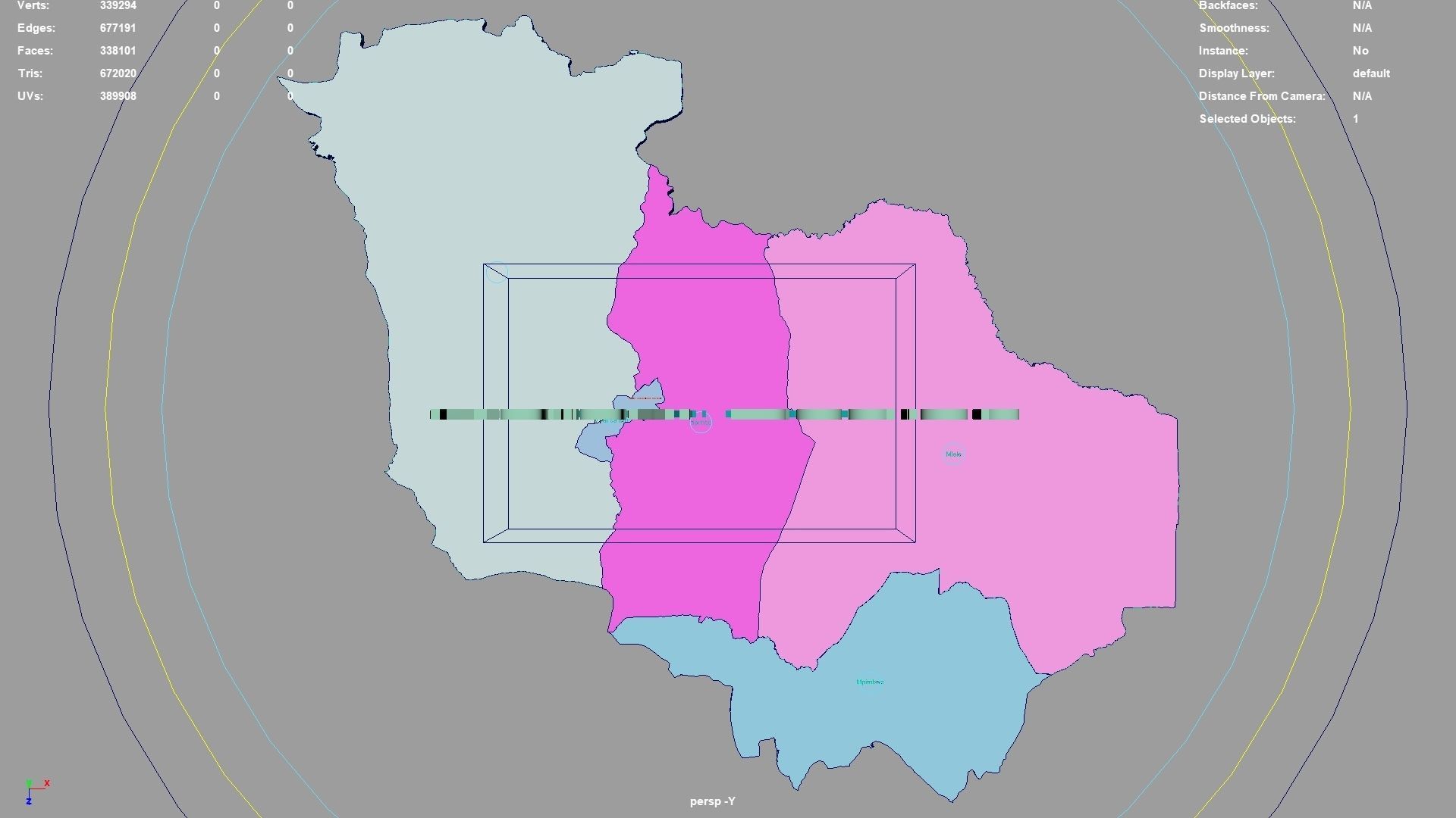 Katavi Region Western Zone Tanzania map region geography 3D model ...