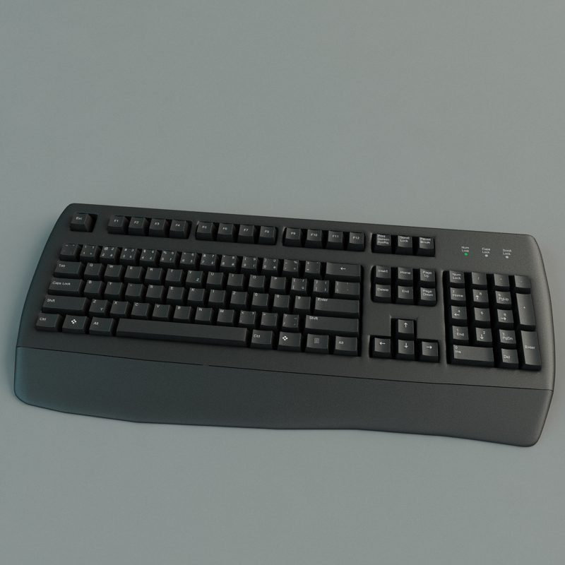 Keyboard and Mouse free 3D model | CGTrader