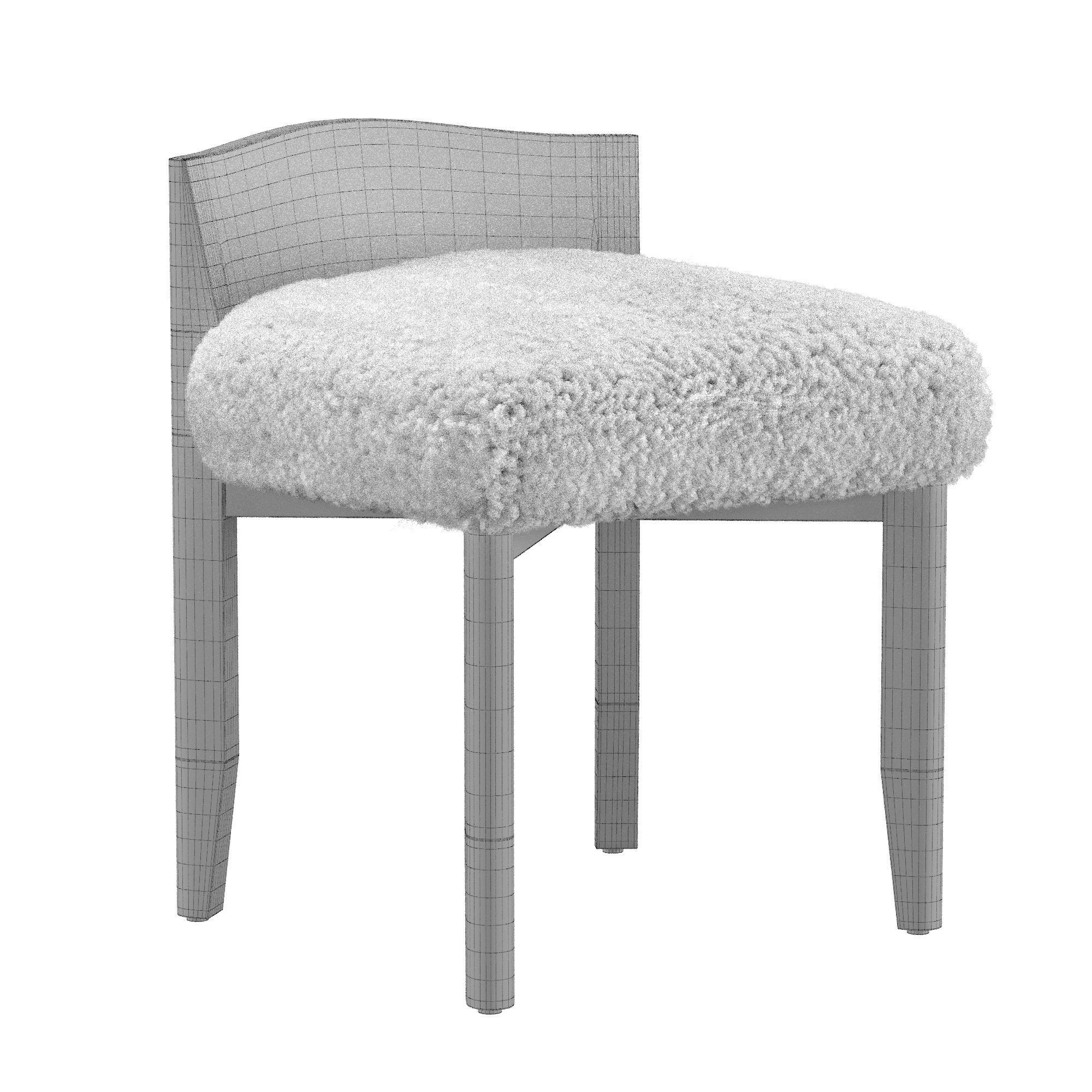 Nickey Kehoe Vanity Stool 3D model | CGTrader