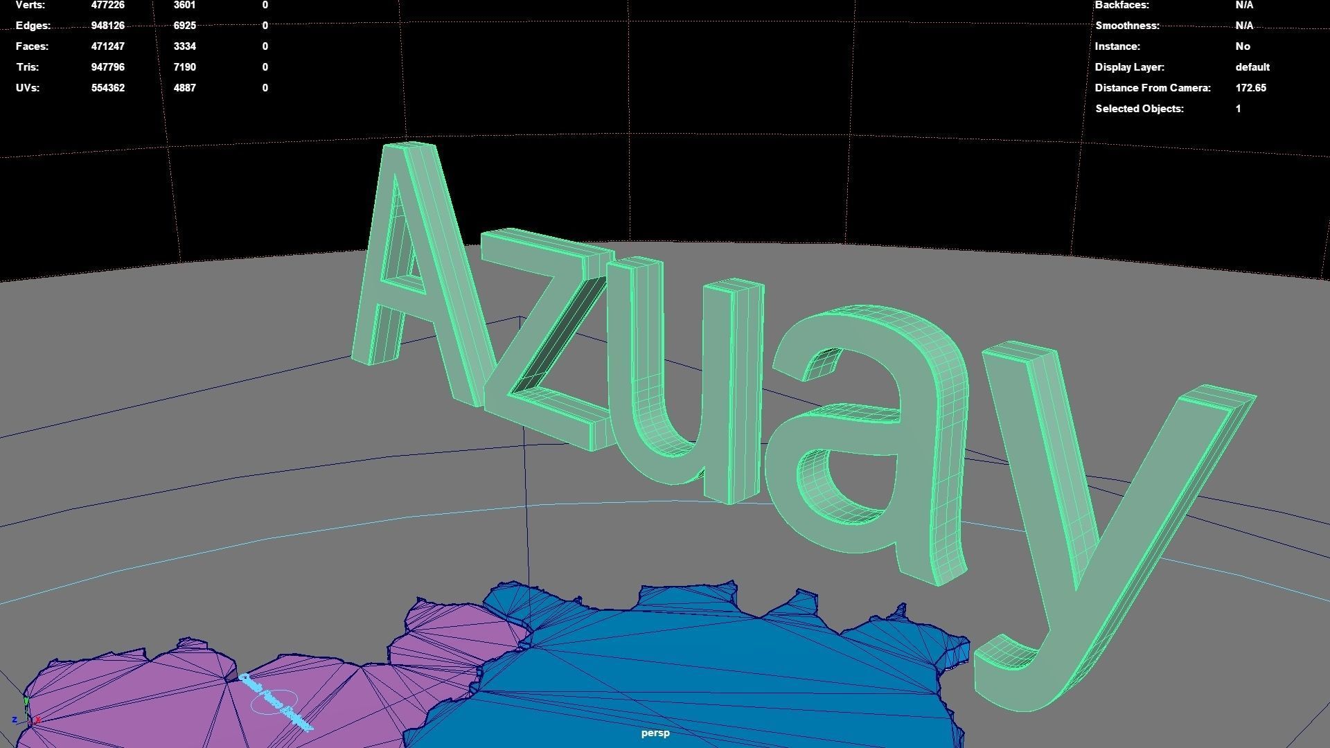 Azuay Ecuador map region geography political geographic 3D model rigged ...
