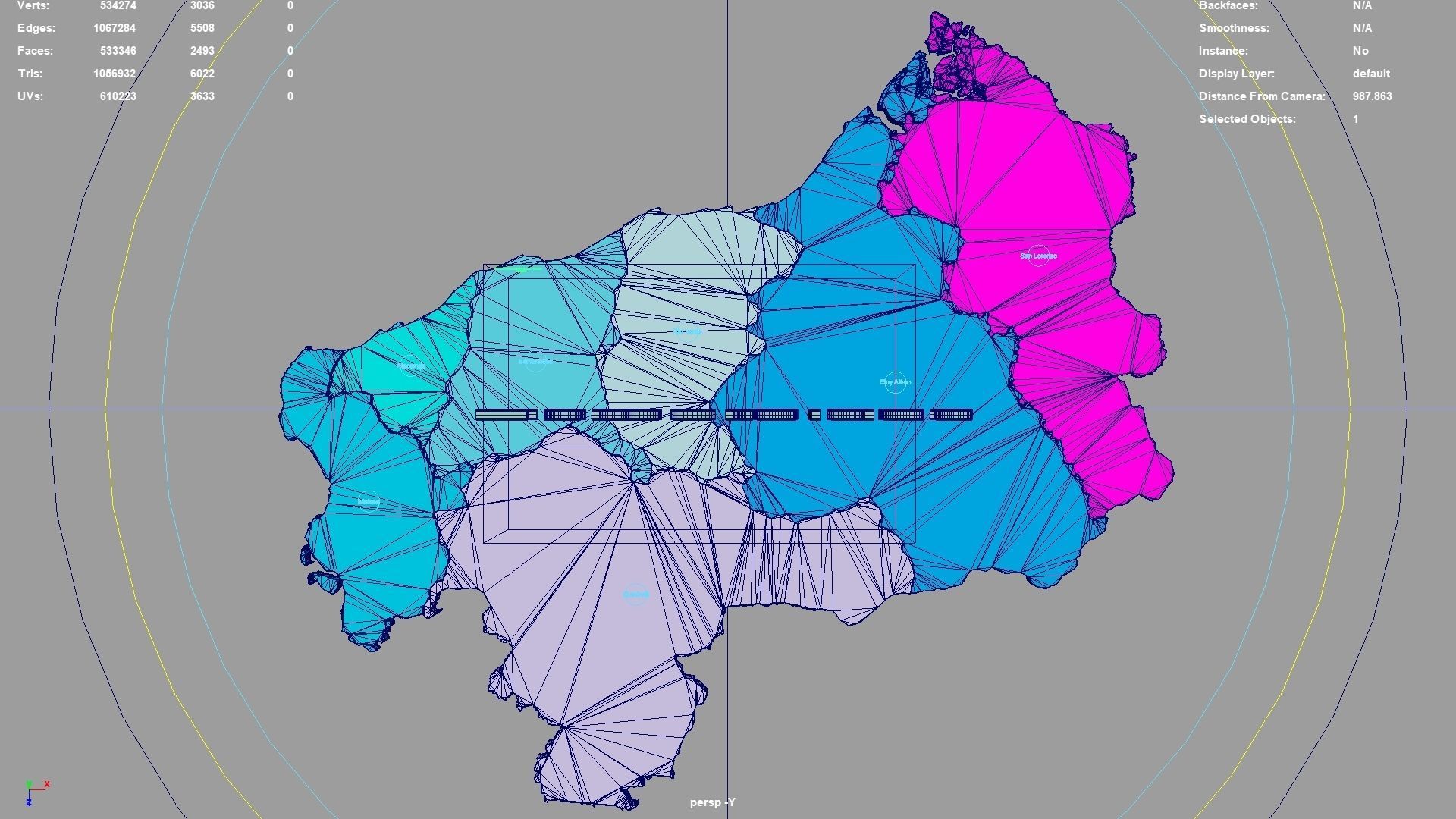 Esmeraldas Ecuador map region geography political geographic 3D model ...
