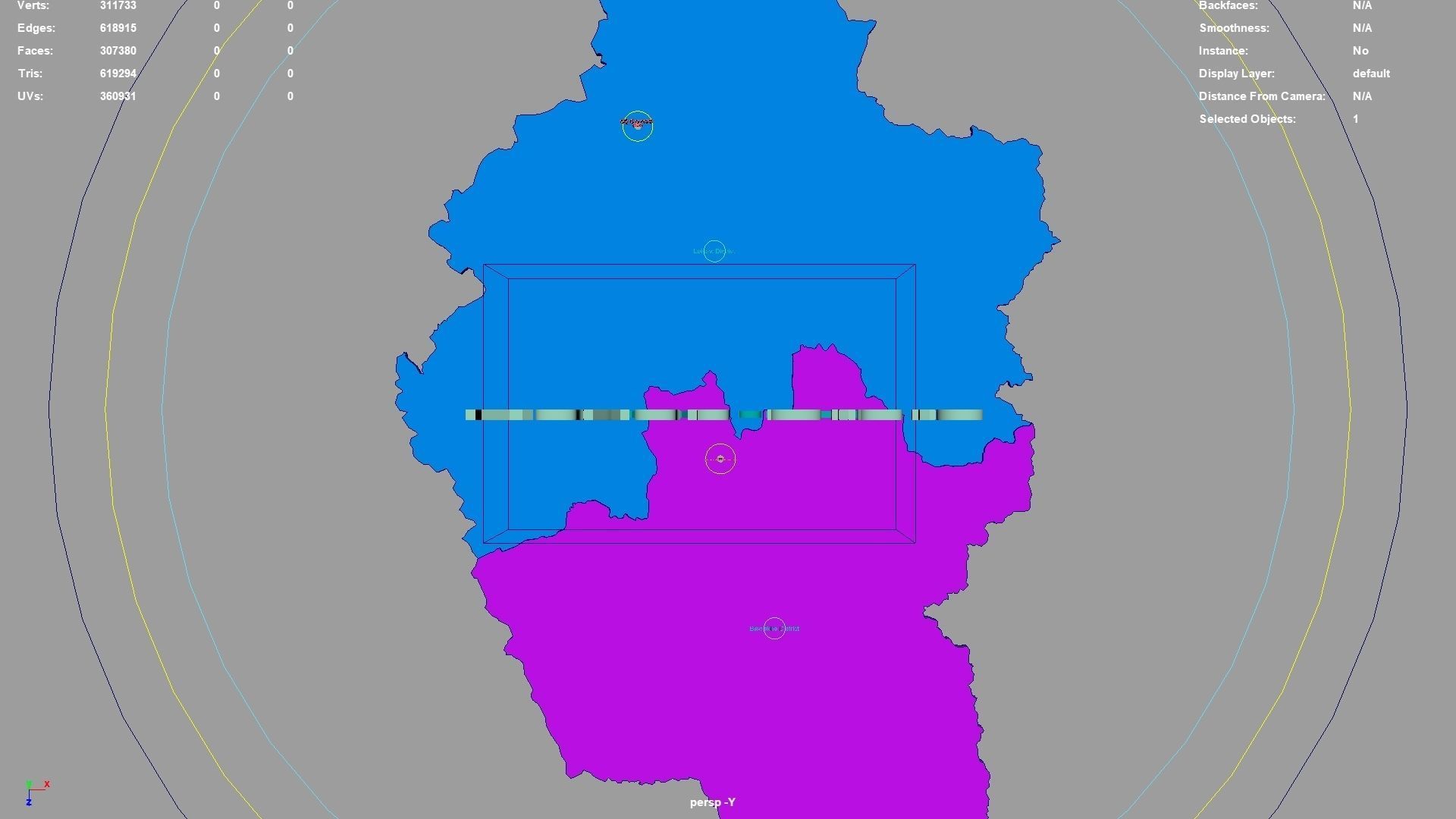Kayah State Myanmar map region geography political geographic 3D model ...