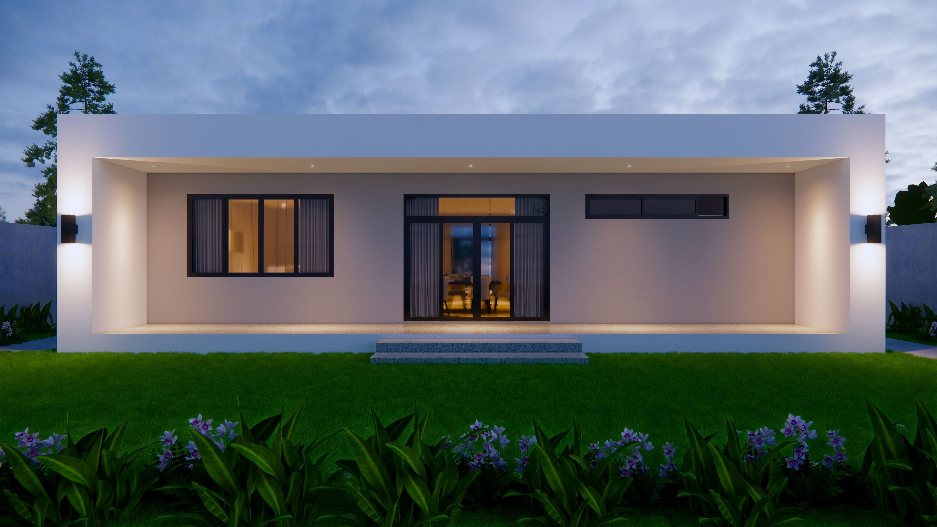 modern house design 3D model | CGTrader