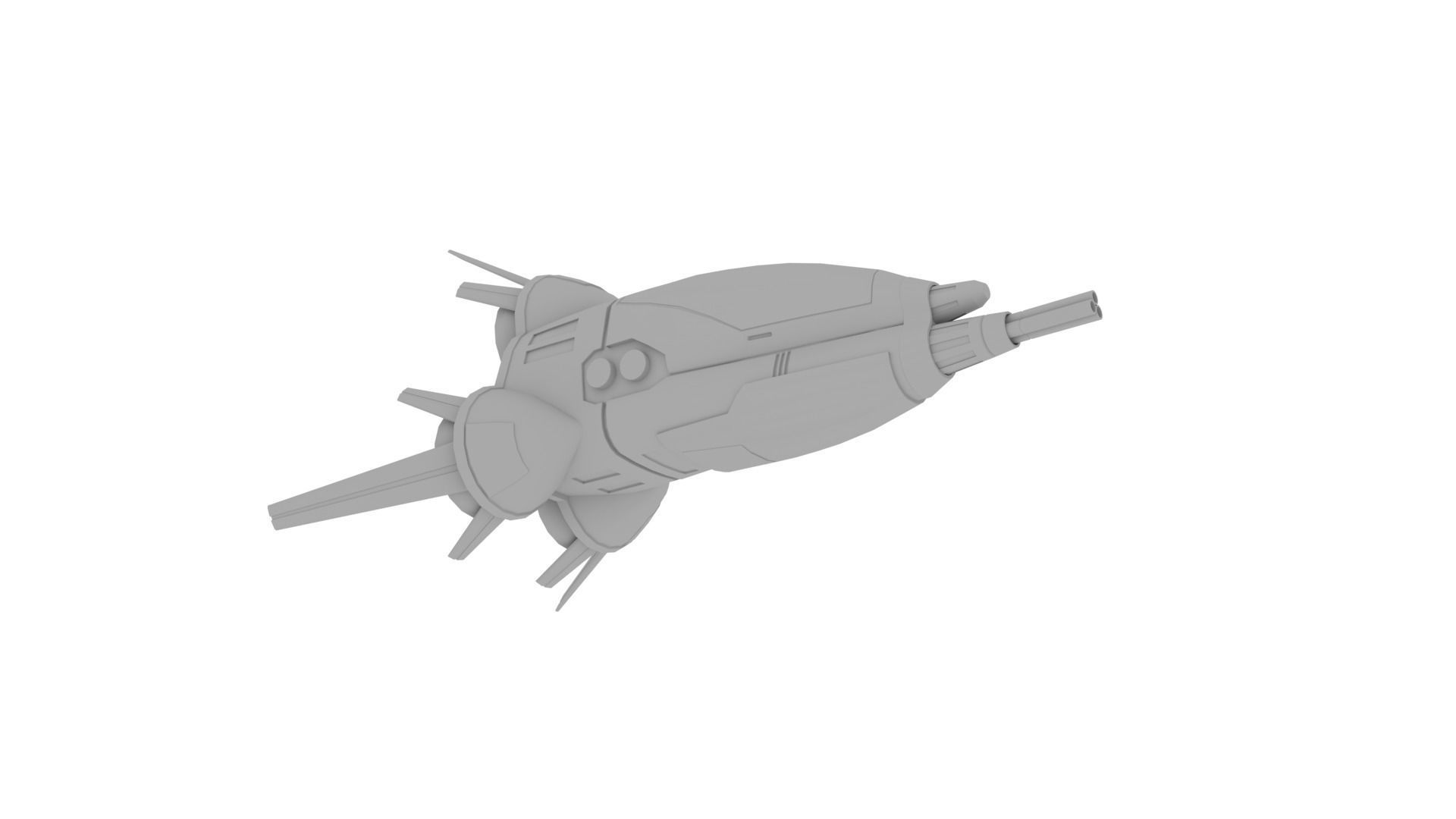 3D model FIGHTER POD VR / AR / low-poly | CGTrader