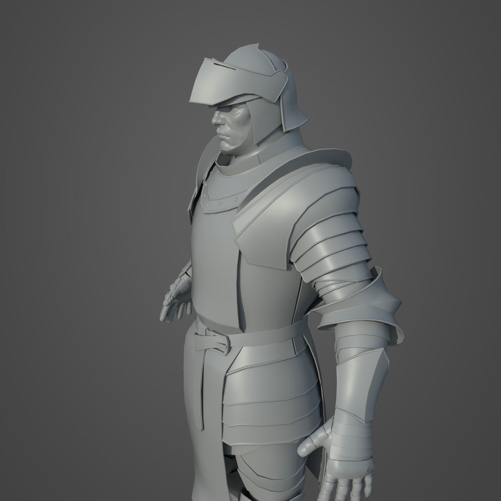 Medieval Armor Basemesh 3D model | CGTrader