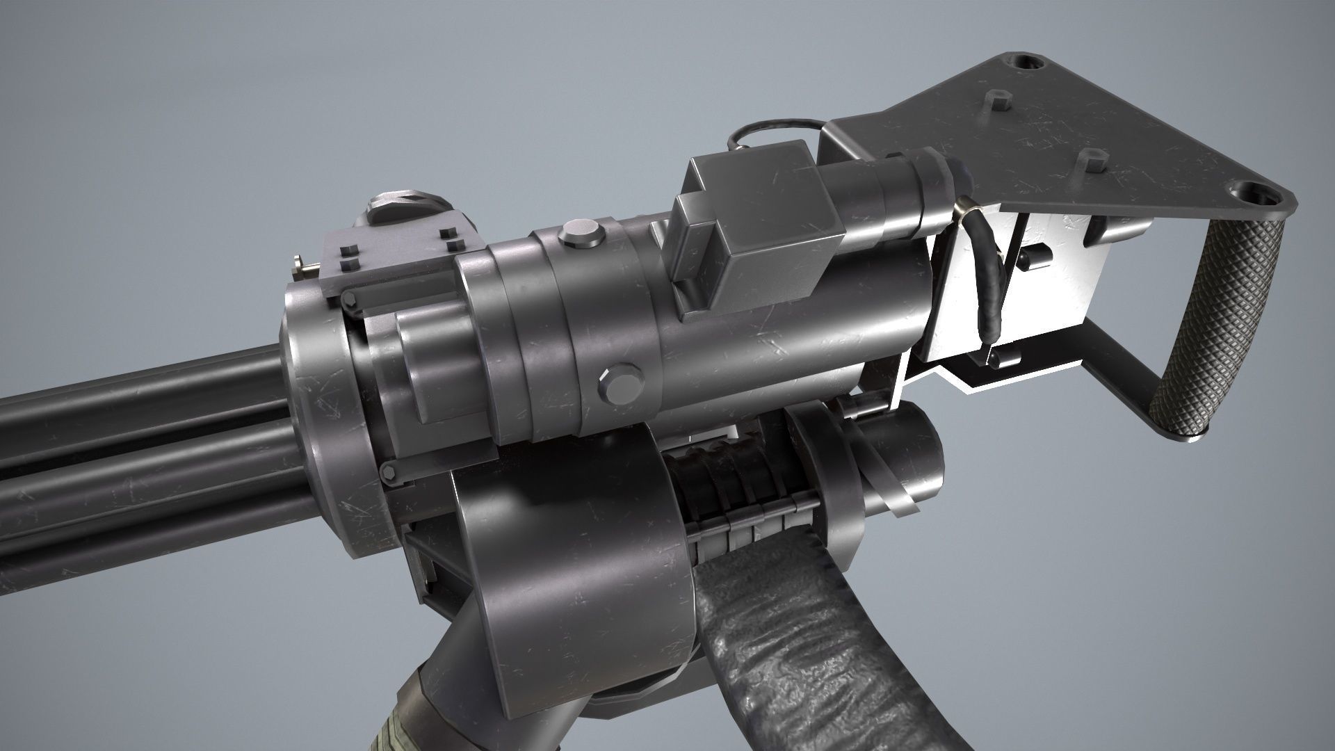 3D model Machine Gun M134 VR / AR / low-poly | CGTrader