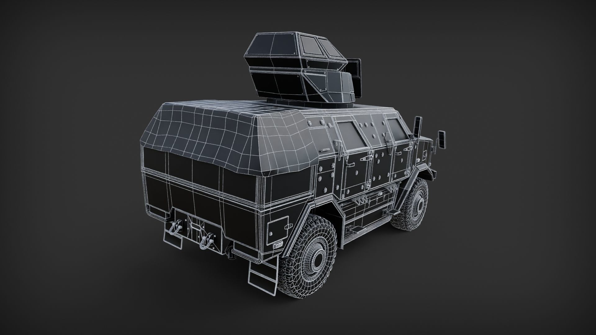 3D model ATF Dingo Military Fighting Vehicle MRAP VR / AR / low-poly ...