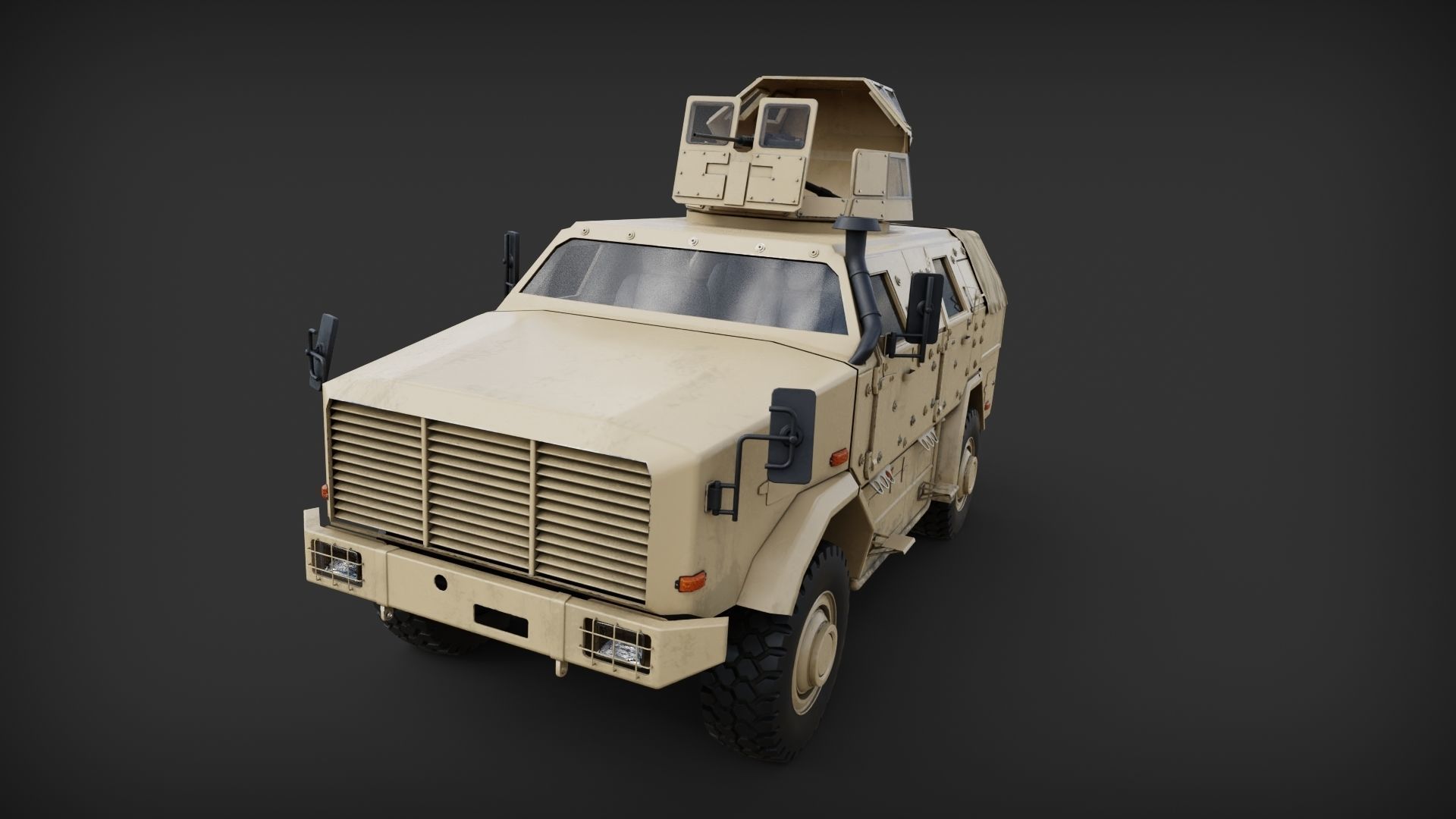 3D model ATF Dingo Military Fighting Vehicle MRAP VR / AR / low-poly ...