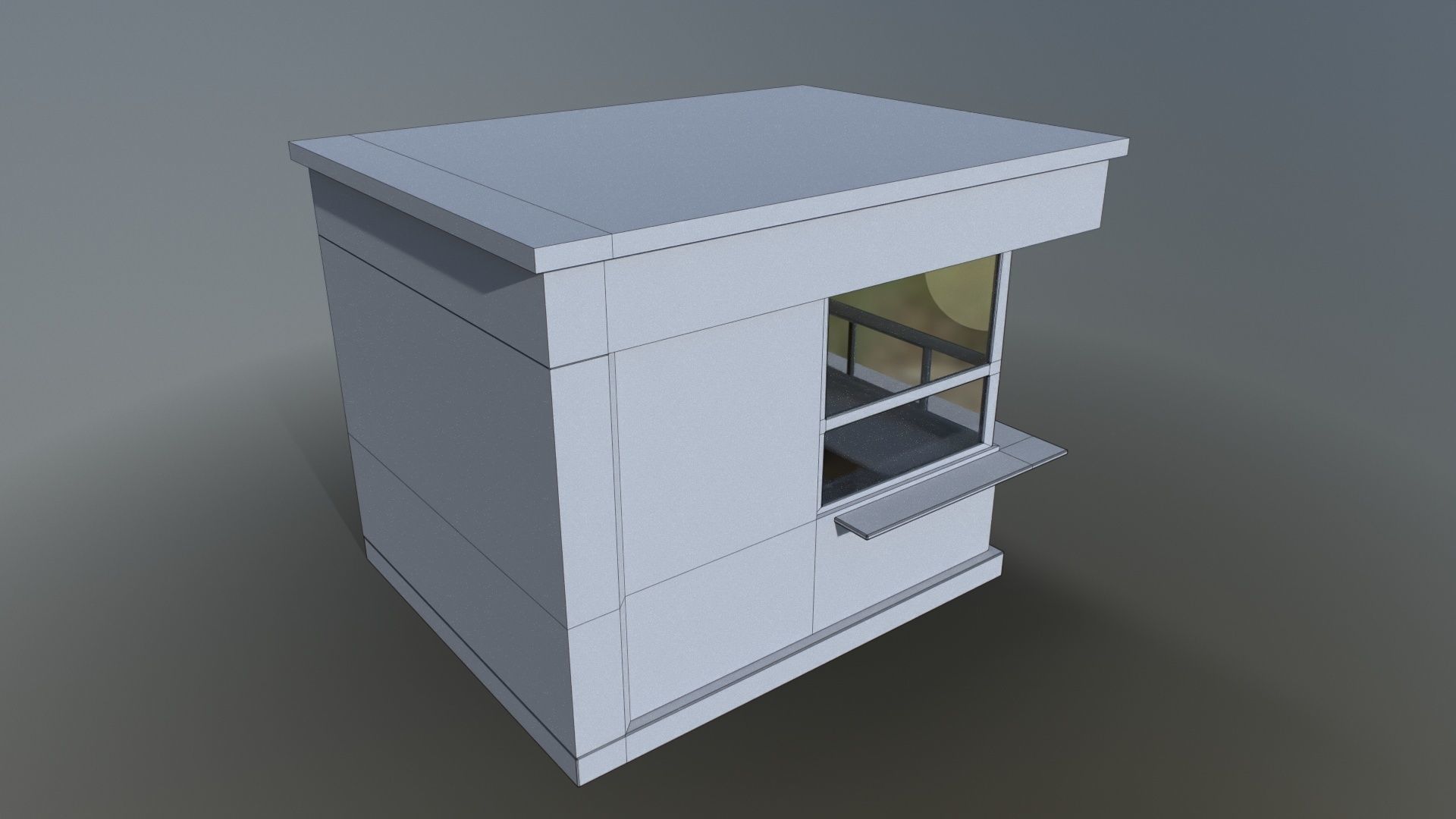 3D model Security Guard Room Booth VR / AR / low-poly | CGTrader