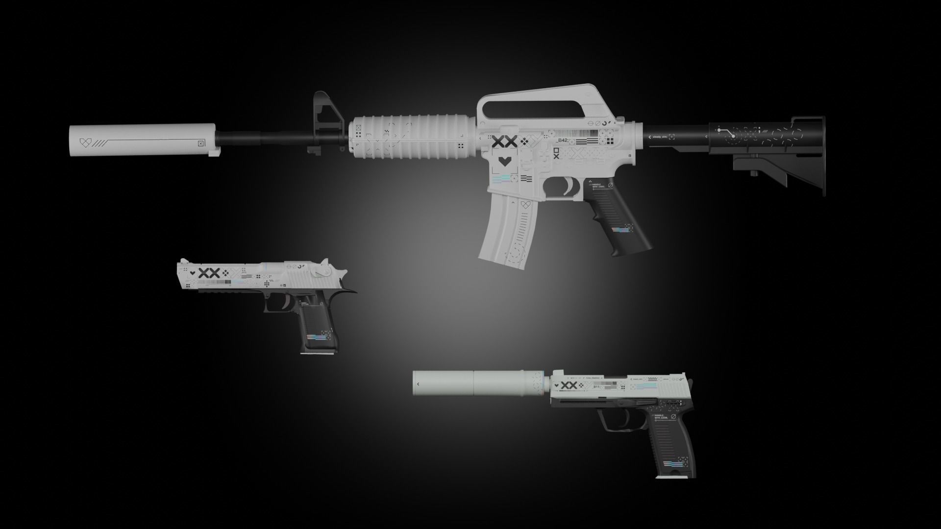 CS2 Prinstream Collection free 3D model | CGTrader