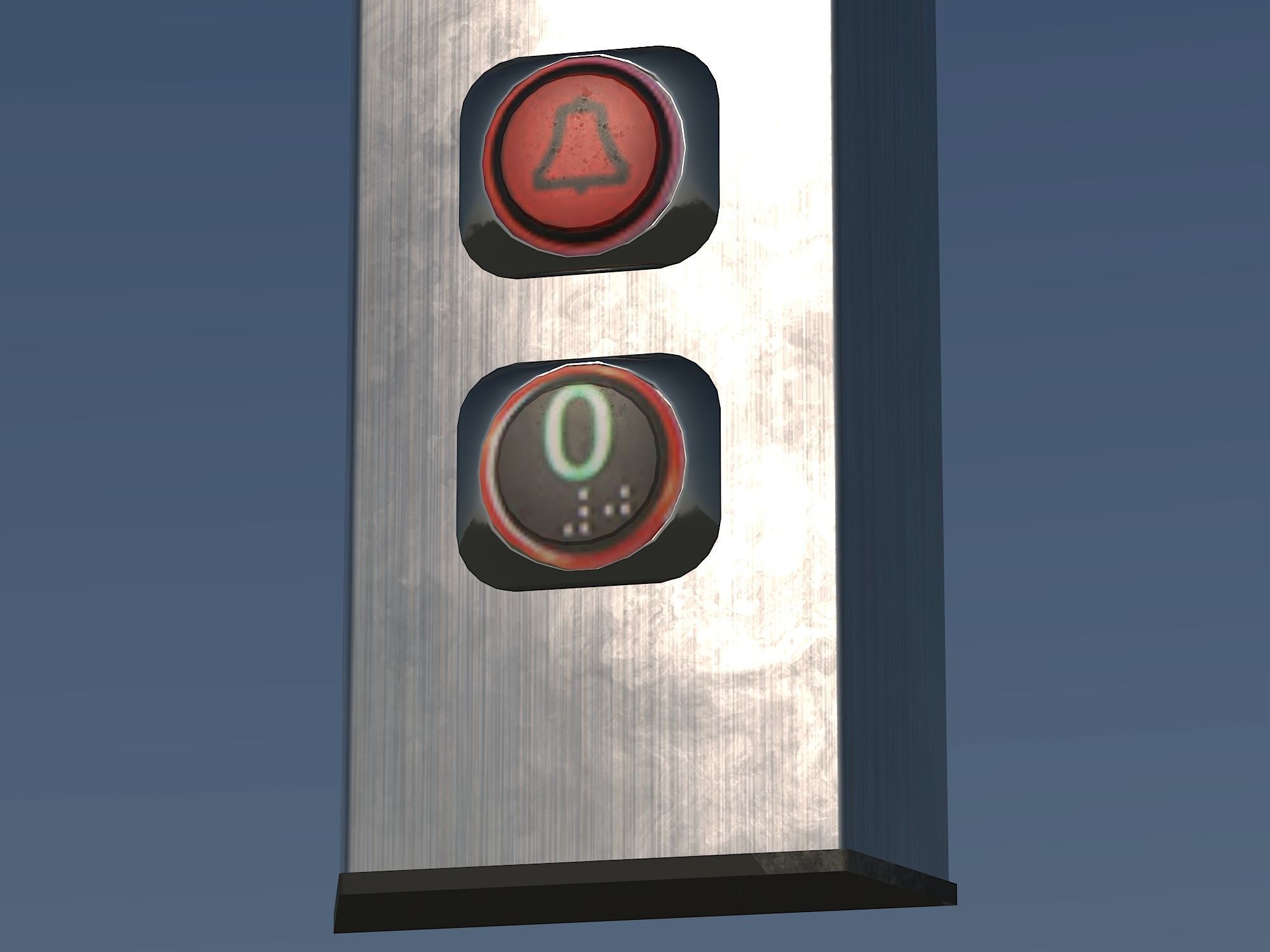 3D model Elevator push button panel VR / AR / low-poly | CGTrader