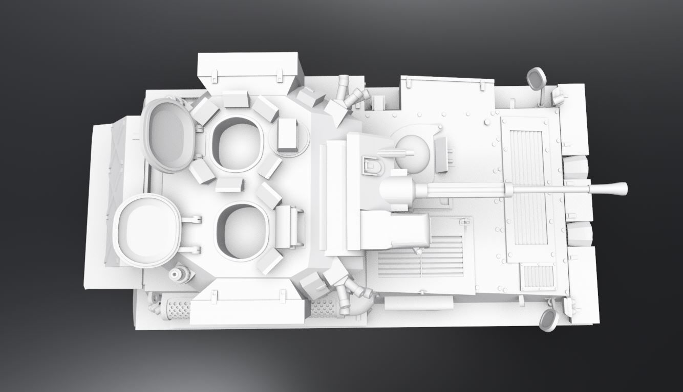 FV107 Scimitar scale model 3D model 3D printable | CGTrader