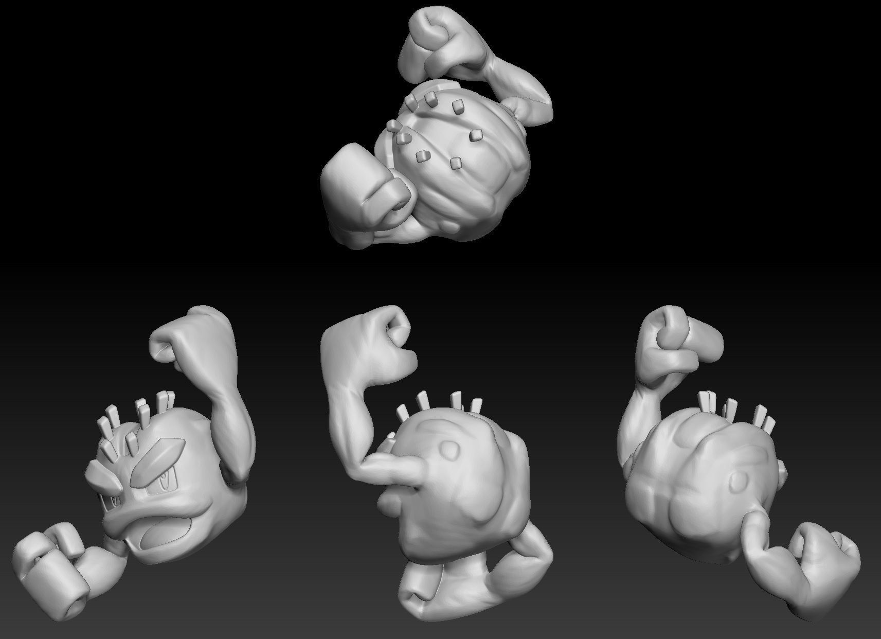 Pokemon Alolan Geodude Graveler Golem 3D model 3D printable | CGTrader