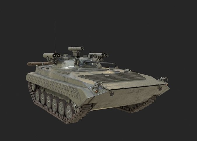 3D model 5 coatings of Russian BMP2M BMP-2M infantry fighting vehicle ...