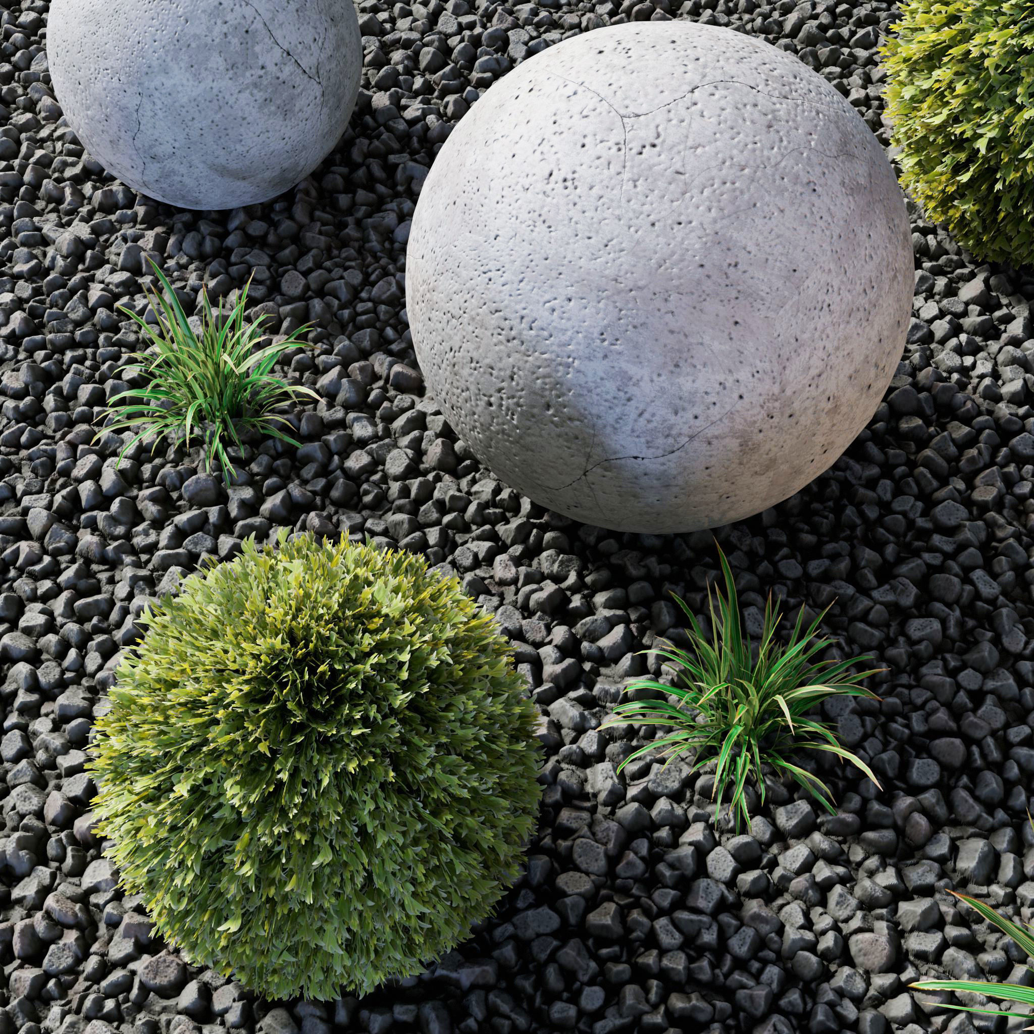 Modern Courtyard 04 - PBR - 4K - Midpoly 3D model | CGTrader