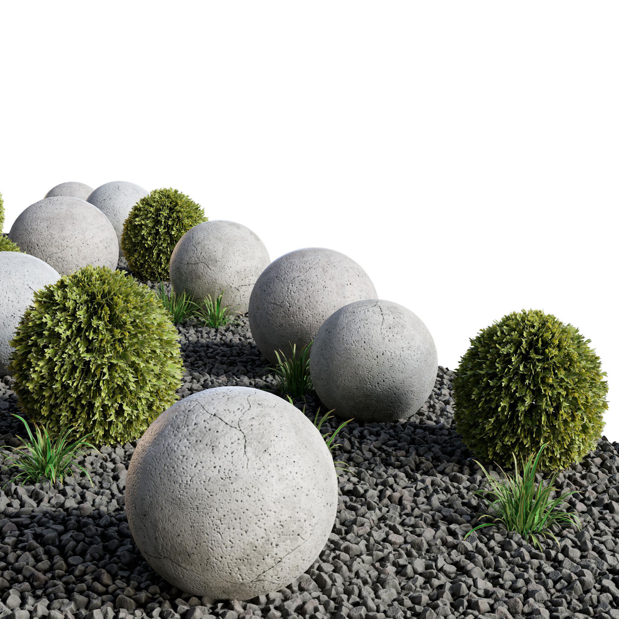 Modern Courtyard 04 - PBR - 4K - Midpoly 3D model | CGTrader