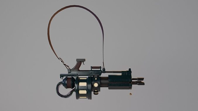 3D model Machinegun Mr Pew Pew VR / AR / low-poly | CGTrader