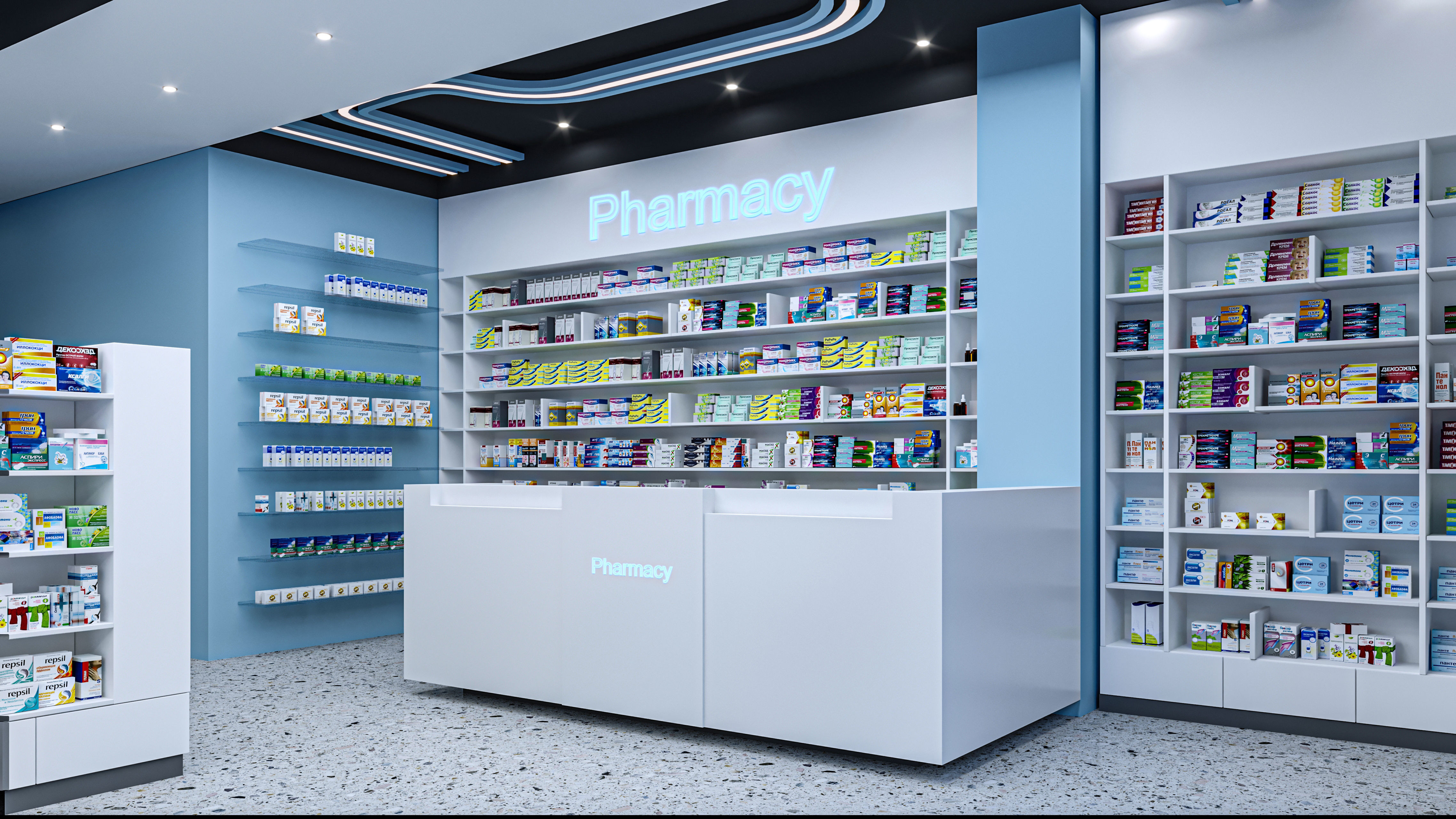 3D model Pharmacy Low-poly 3D model VR / AR / low-poly | CGTrader