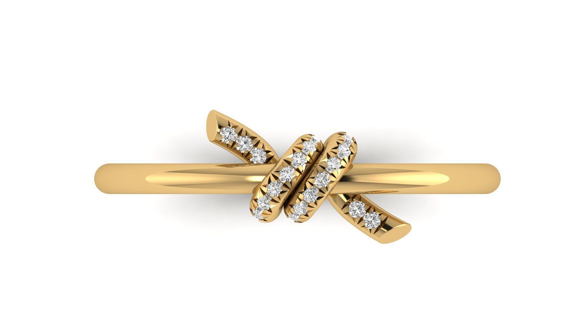 3D model Tiffany Knot Diamond Ring VR / AR / low-poly | CGTrader