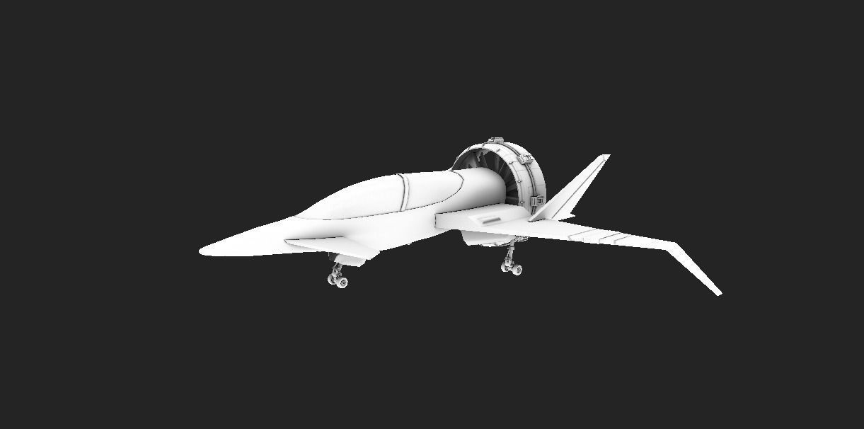 3D model FAN JET PLANE VR / AR / low-poly | CGTrader